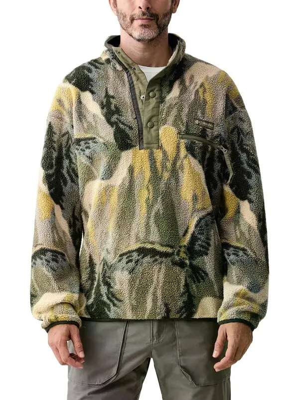 Columbia Fleece Graphic-print Sweater - Green