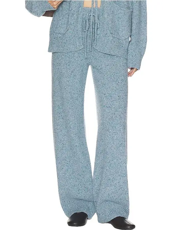 HELSA Paxton Fleck Knit Pant In Blue - Denim Multi
