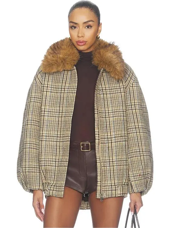 Ronny Kobo Savannah Jacket In Beige - Multi