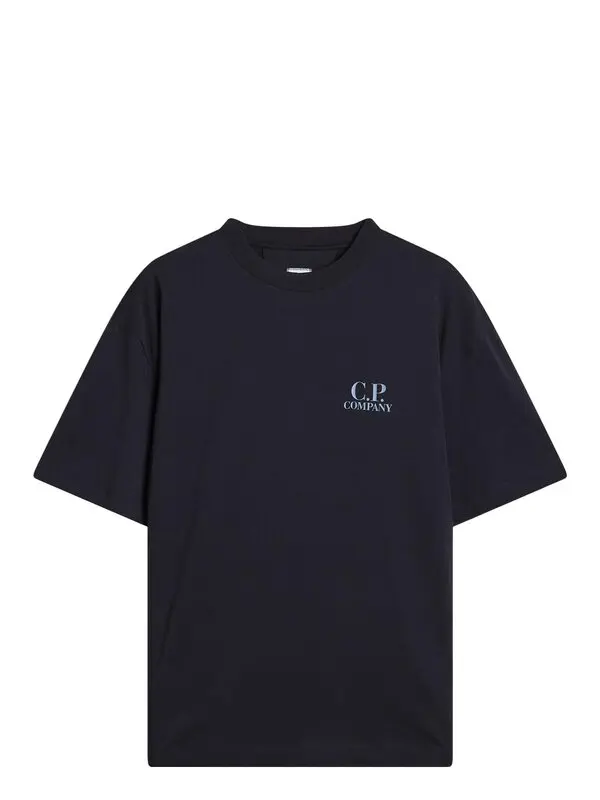 C.P. COMPANY Logo Print T-shirt - Total Eclipse