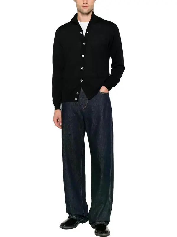 FILIPPO DE LAURENTIIS Button-up Cardigan - Black