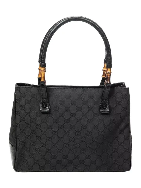 Gucci Bamboo Tote Bag - Black