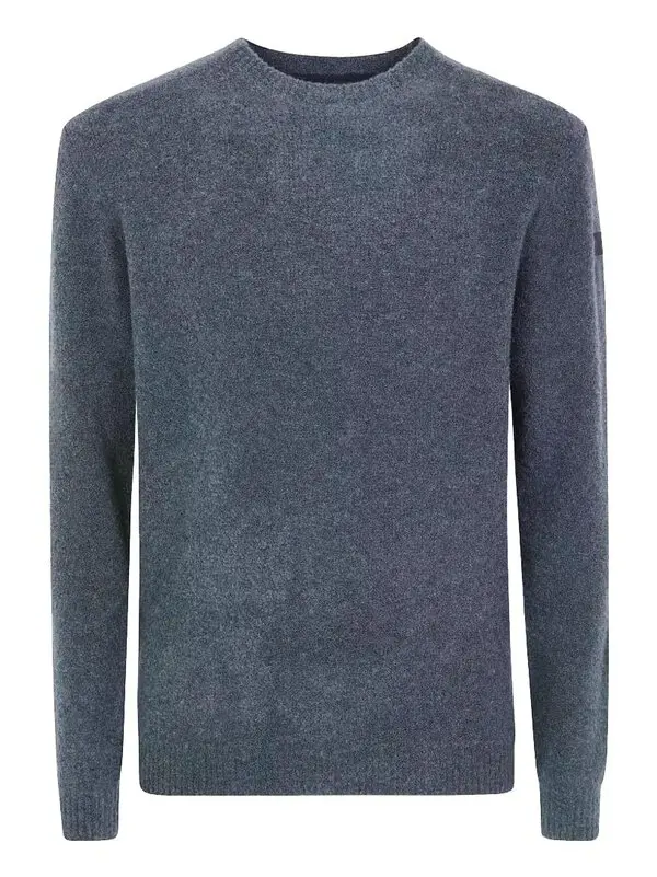 RRD Bouclè Wool Round-neck Sweater - Grey