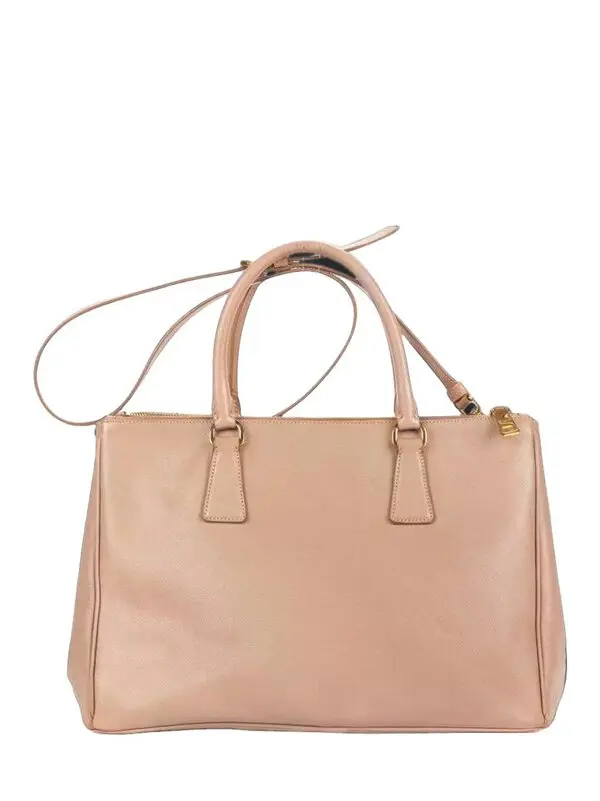 Prada Small Galleria Double-zip Tote Bag - Neutrals