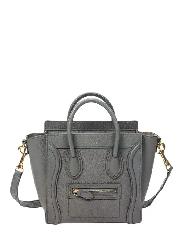 Celine Nano Luggage Shoulder Bag - Grey