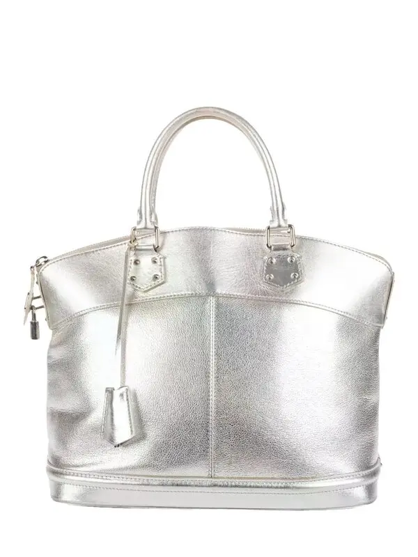 LOUIS VUITTON Suhali Lockit Tote Bag - Silver