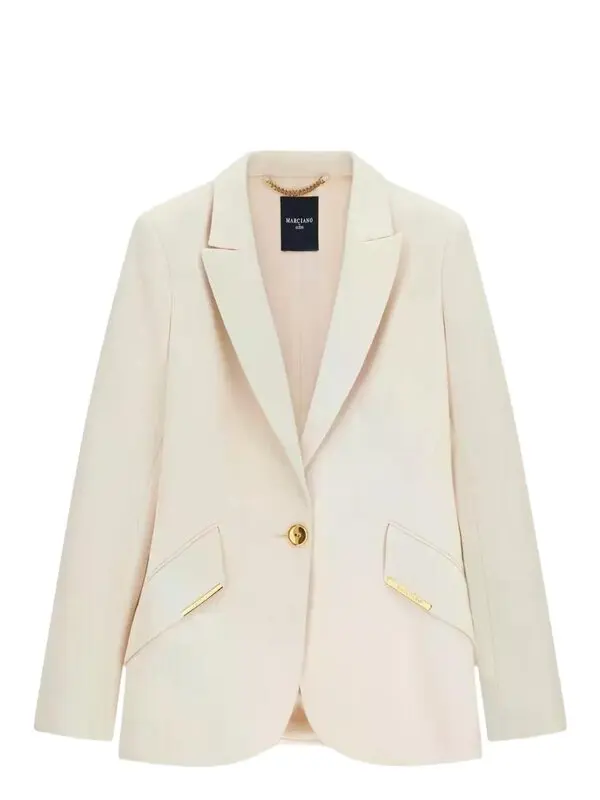 Guess Marciano Single Breasted Blazer - Neutrals