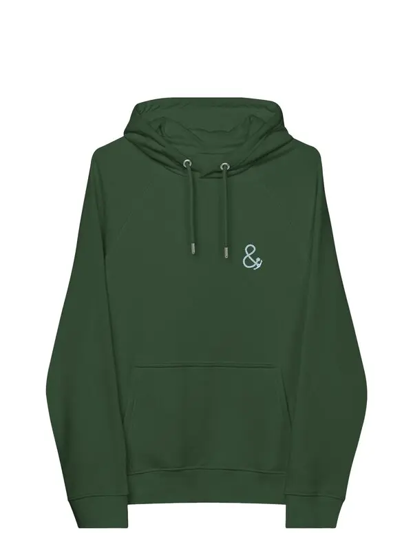 ANCHOR & CREW Bottle Just Tour. Seeker Organic Cotton Hoodie - Green