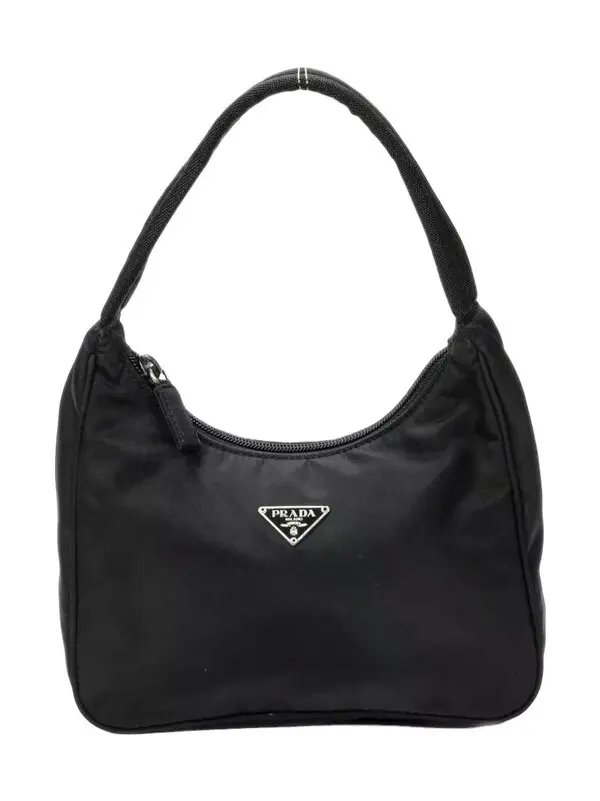 Prada Mini Zip Tote Bag - Black