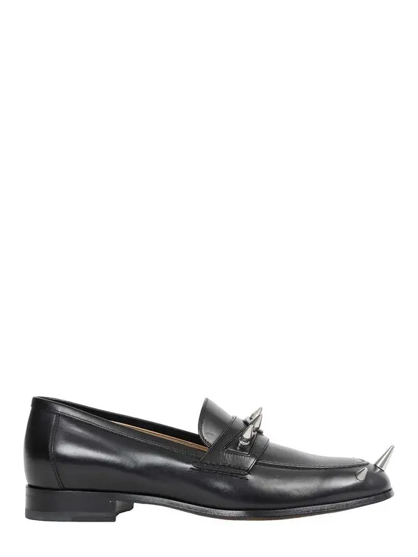 Gucci Studded Loafers - Black