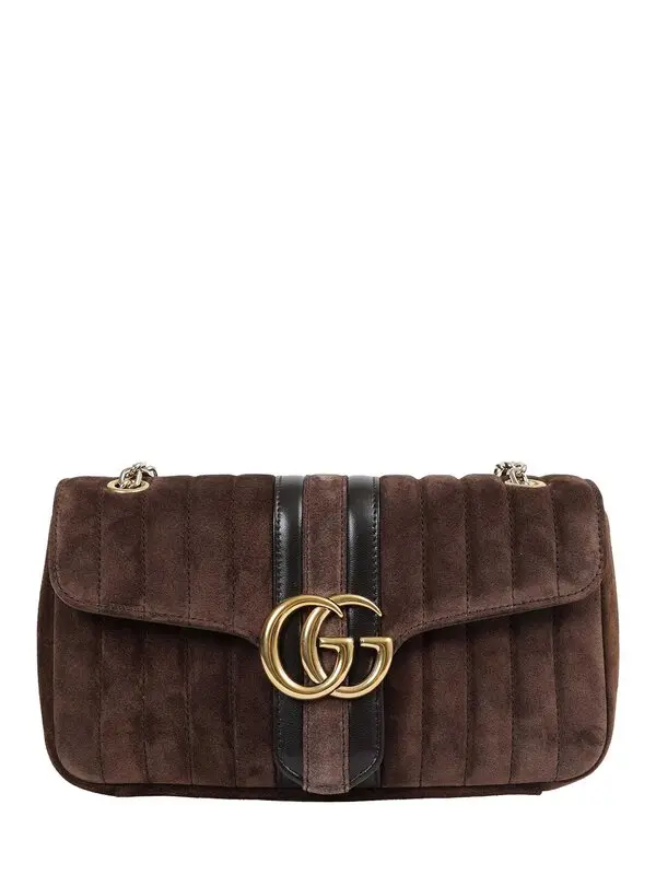 Gucci Marmont Medium Shoulder Bag - Brown