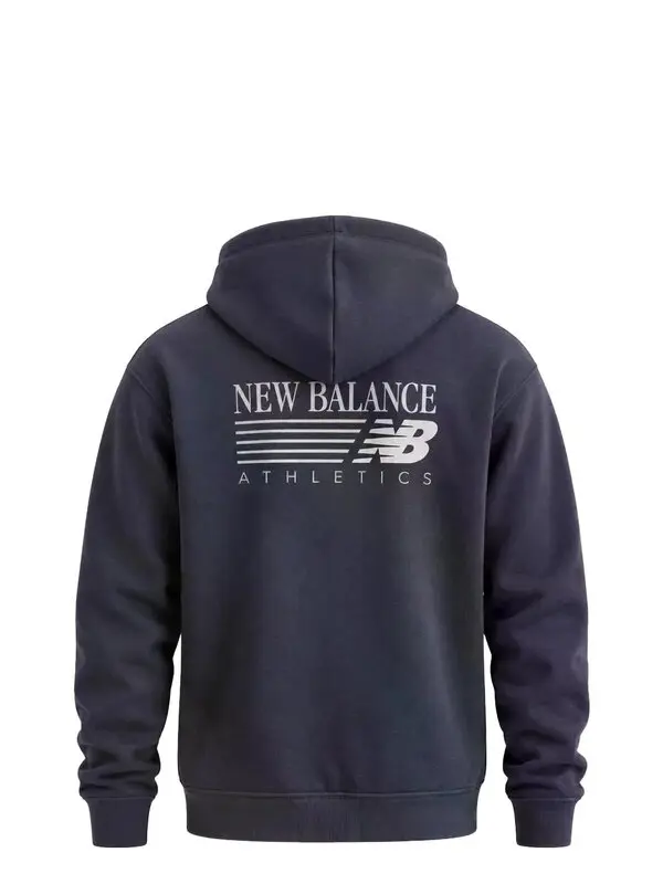NEW BALANCE Logo-print Hoodie - Blue