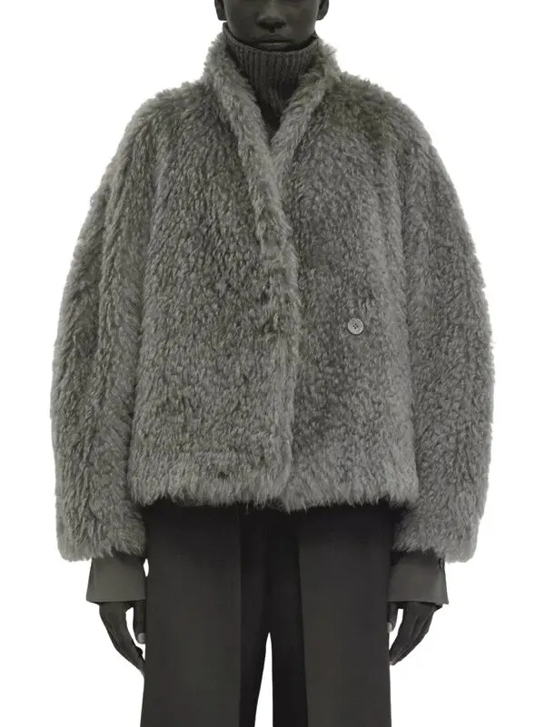 Christian Wijnants Javina Faux-fur Jacket - Grey