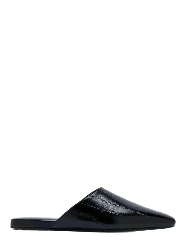 NEOUS Nusakan Eel Skin Mules - Black