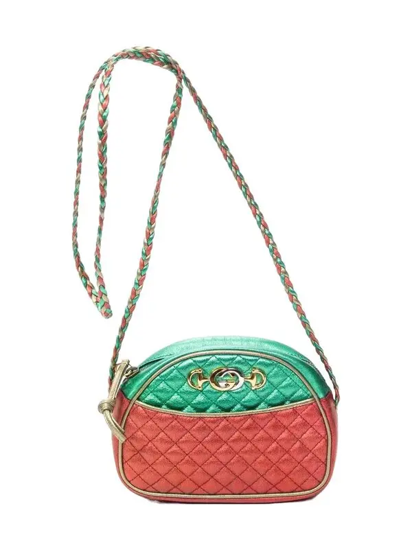 Gucci Trapuntata Quilted Shoulder Bag - Red
