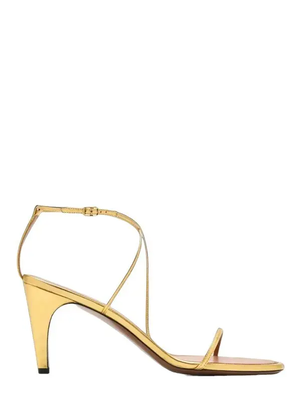 NEOUS Chamu Strappy Leather Sandals - Gold