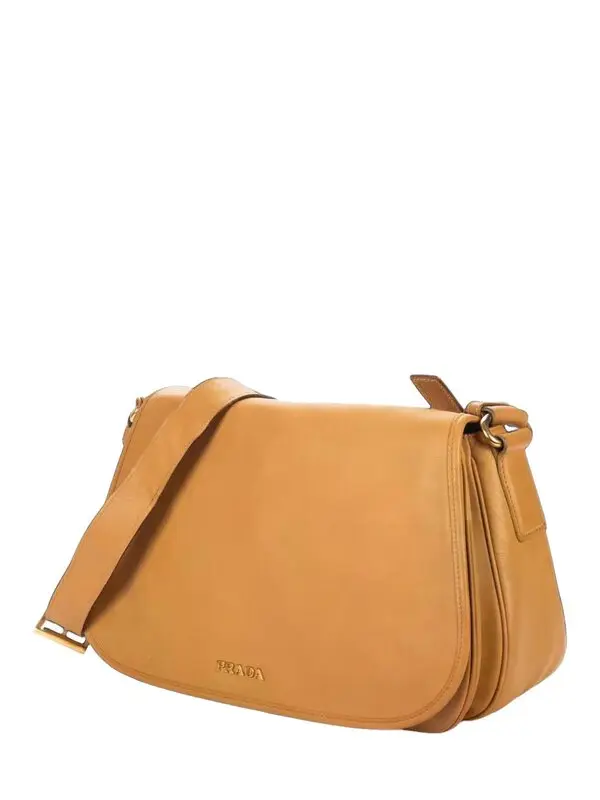 Prada City Flap Messenger Bag - Neutrals