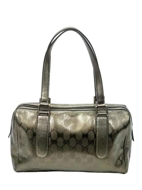Gucci Small Guccissima Boston Shoulder Bag - Silver