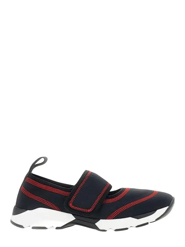 Marni Bi Neoprene Sneakers With Velcro Strap And Rear Logo - Multicolor