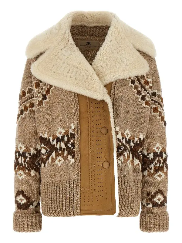 ERMANO SCERVINO Ermanno Scervino Brogue Detail Jacket - Cream