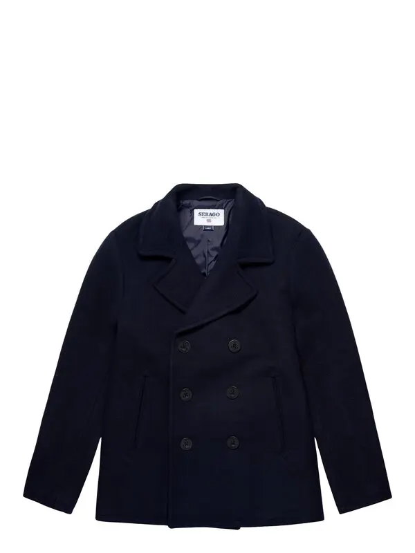 SEBAGO Wool Blend Lined Jacket - Navy