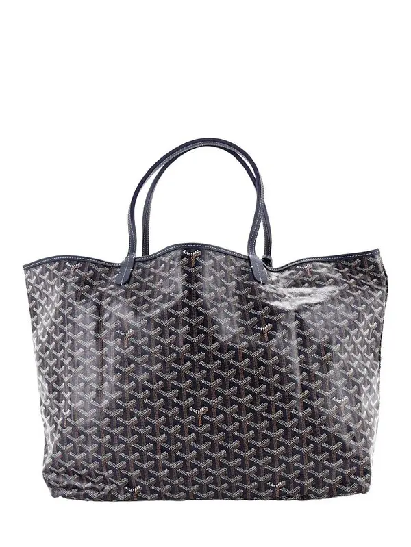 Goyard Gm Saint Louis Tote Coated Canvas - Navy Blue