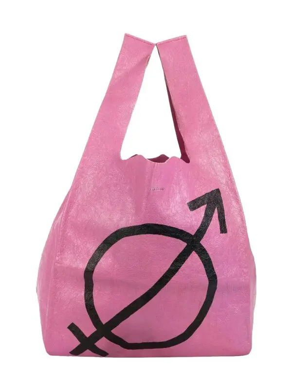 Balenciaga Everyday Distressed Tote Bag - Pink