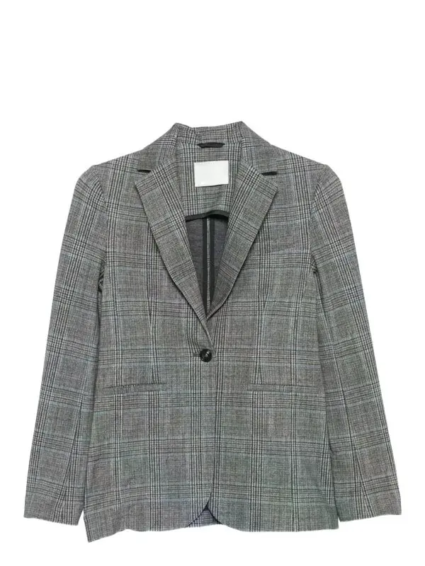 CIRCOLO 1901 Prince Of Wales Check Blazer - Grey