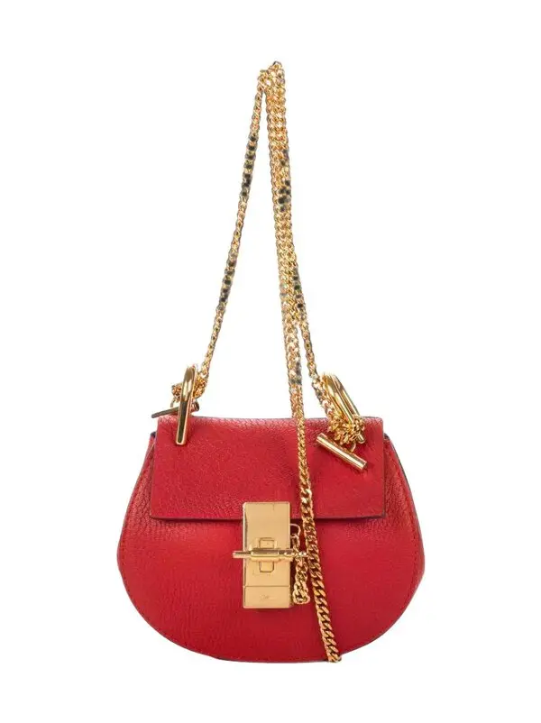 Chloé Nano Drew Shoulder Bag - Red
