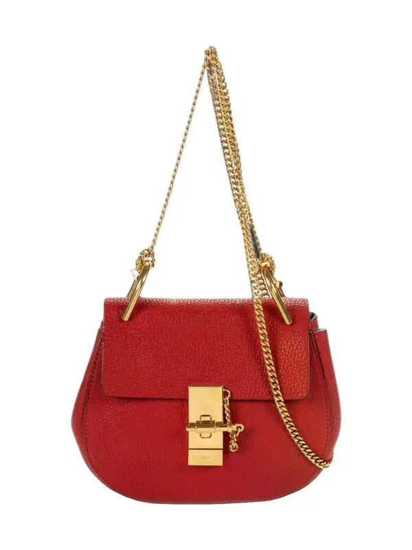 Chloé Mini Drew Shoulder Bag - Red