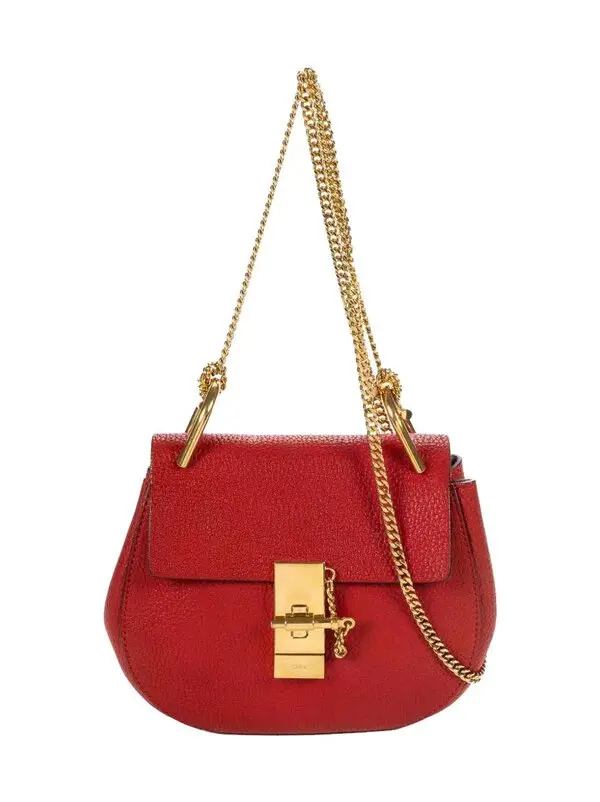 Chloé Mini Drew Shoulder Bag - Red