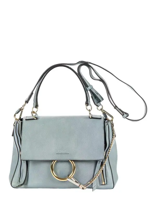 Chloé Small Faye Day Leather Shoulder Bag - Blue