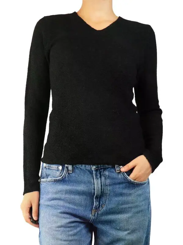 TOTEME Textured V-neck Top - Blue