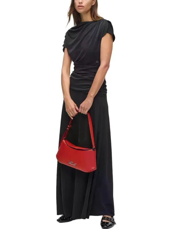 Karl Lagerfeld K/signature Elongated Shoulder Bag - Red