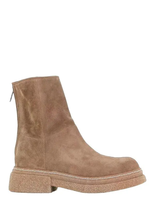 ALBERTO FASCIANI Gill Suede Rear-zip Ankle Boots - Neutrals