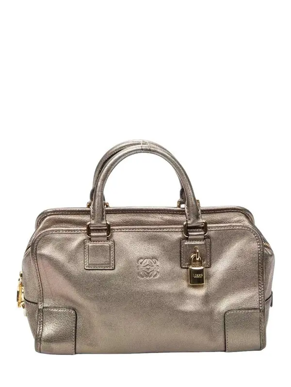 Loewe Amazona 28 Grained Calf Leather Shoulder Bag - Brown