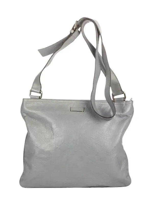 Gucci Guccissima Cross Body Bag - Grey