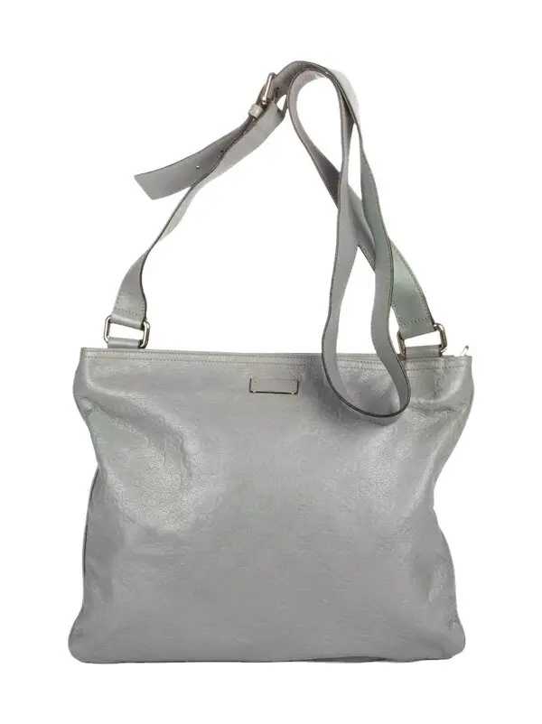 Gucci Guccissima Cross Body Bag - Grey