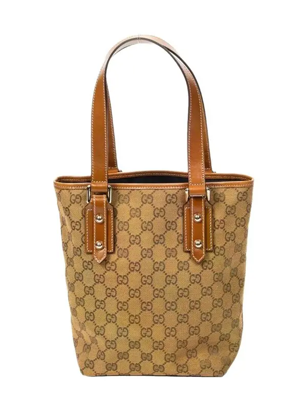 Gucci Small Gg Monogram Tote Bag - Neutrals