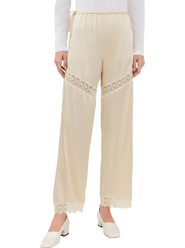 THE GARMENT Cata Lace Pants - Ecru