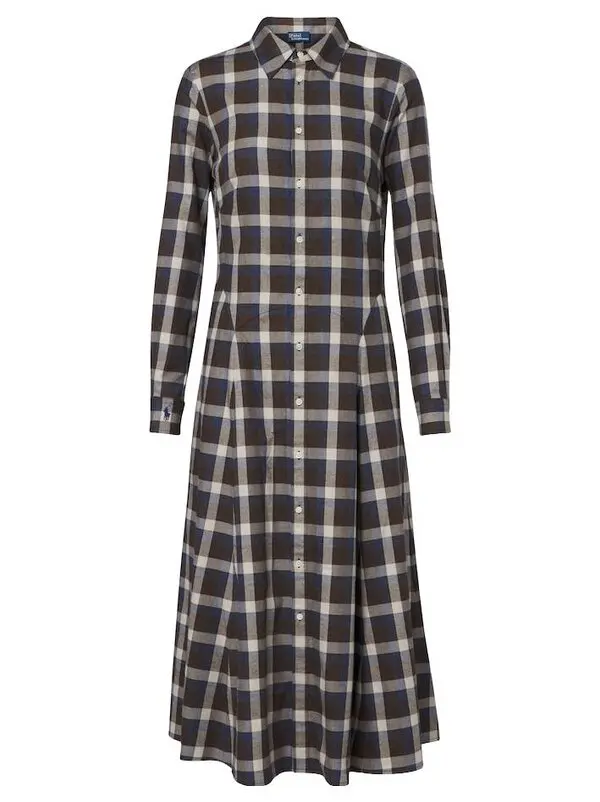 Polo Ralph Lauren Plaid Cotton Twill Shirt Dress - Multicoloured