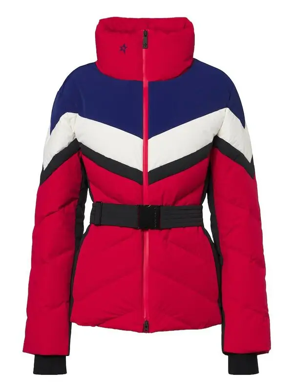 Perfect Moment Jg Belted Down Ski Jacket - Multicoloured