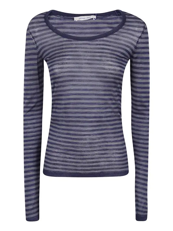 Paloma Wool Sweater Striped "garul - Gray