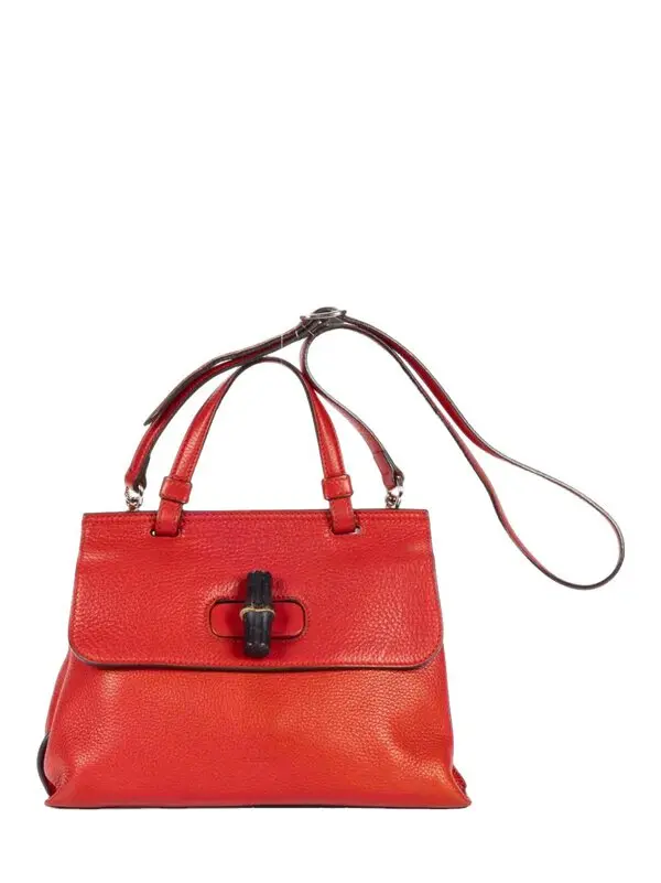 Gucci Bamboo Daily Top Handle Shoulder Bag - Red