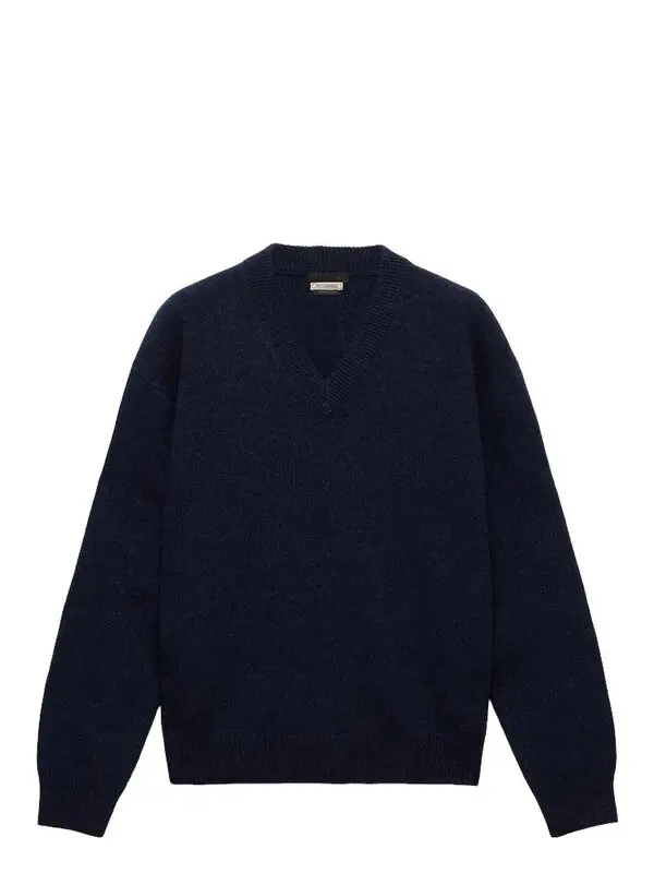 Prada Re-cashmere V-neck Sweater - Blue