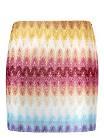 Missoni Mini Skirt With Dégradé Lace Motif - Multicoloured