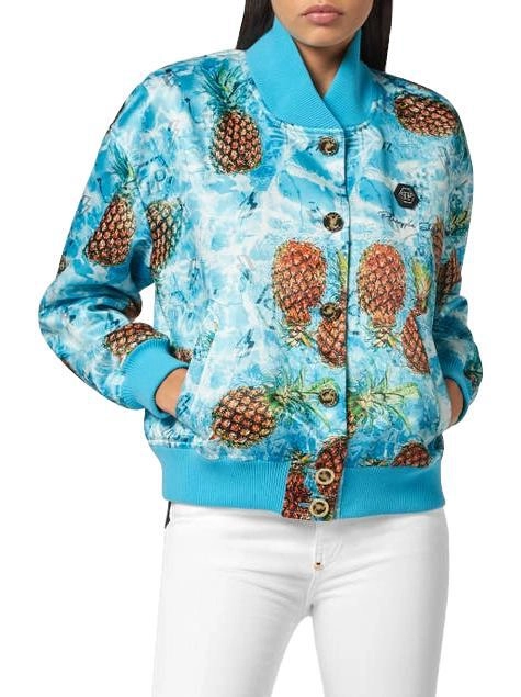 Philipp Plein Duchesse Bomber Pineapple Skies - Multicolor