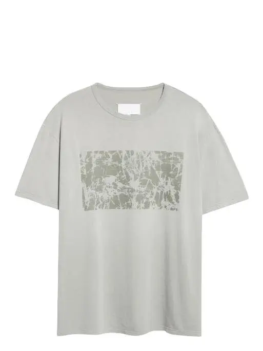 MAISON MARGIELA Wax Treatment Graphic T-shirt - Celadon