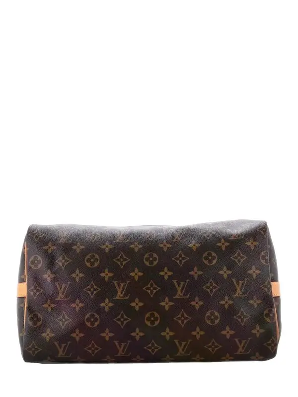 LOUIS VUITTON Speedy Bandouliere Bag Monogram Canvas 35 Satchel - Brown