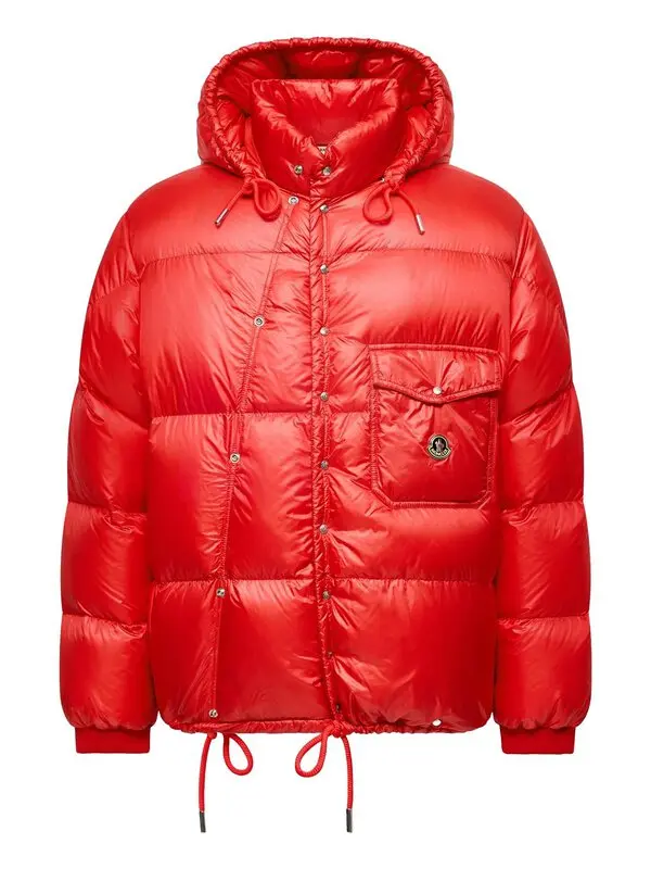 Moncler Karakorum Hooded Short Down Jacket - Red